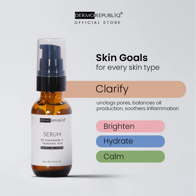 Dermorepubliq 5% Niacinamide + Hyaluronic Acid Sensitive Skin Formula