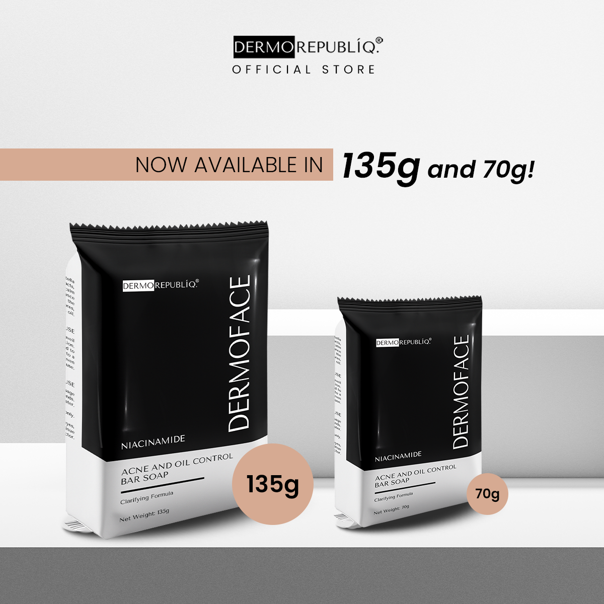 Dermorepubliq Niacinamide Clarifying Face Bar Soap